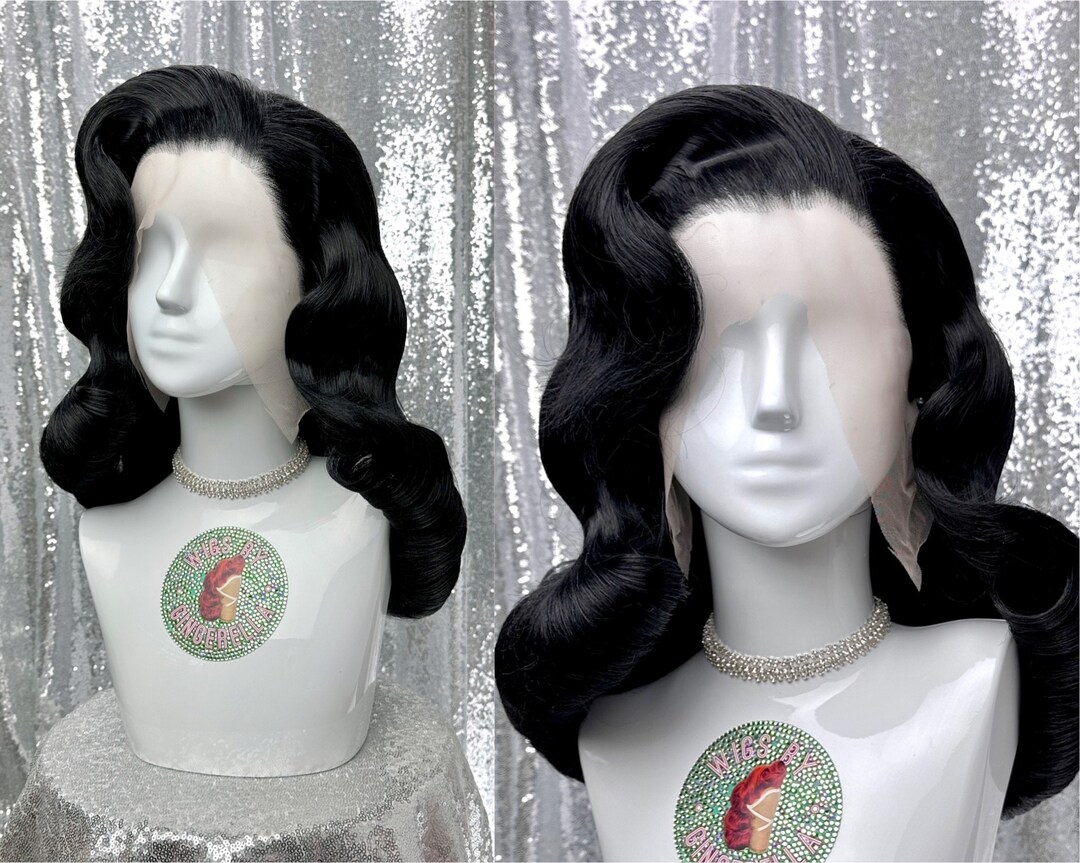 1950's Inspired Lace Front Wig in Style cinema Made to Order 50's ...