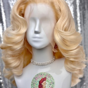 90’s Inspired Lace Front Wig in Style “super Model” - Made to Order ...