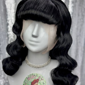 1950’s Inspired Lace Front Wig in Style “pin Up” - Made to Order - Old ...