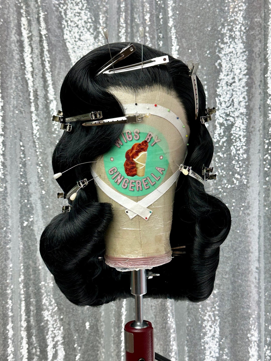 1950's Inspired Lace Front Wig in Style “cinema” - Made to Order - 50's ...