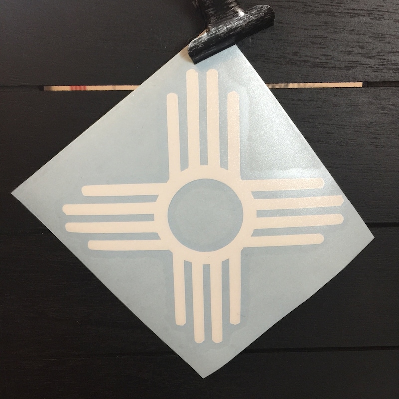 Zia Symbol Turquoise and Red - Etsy