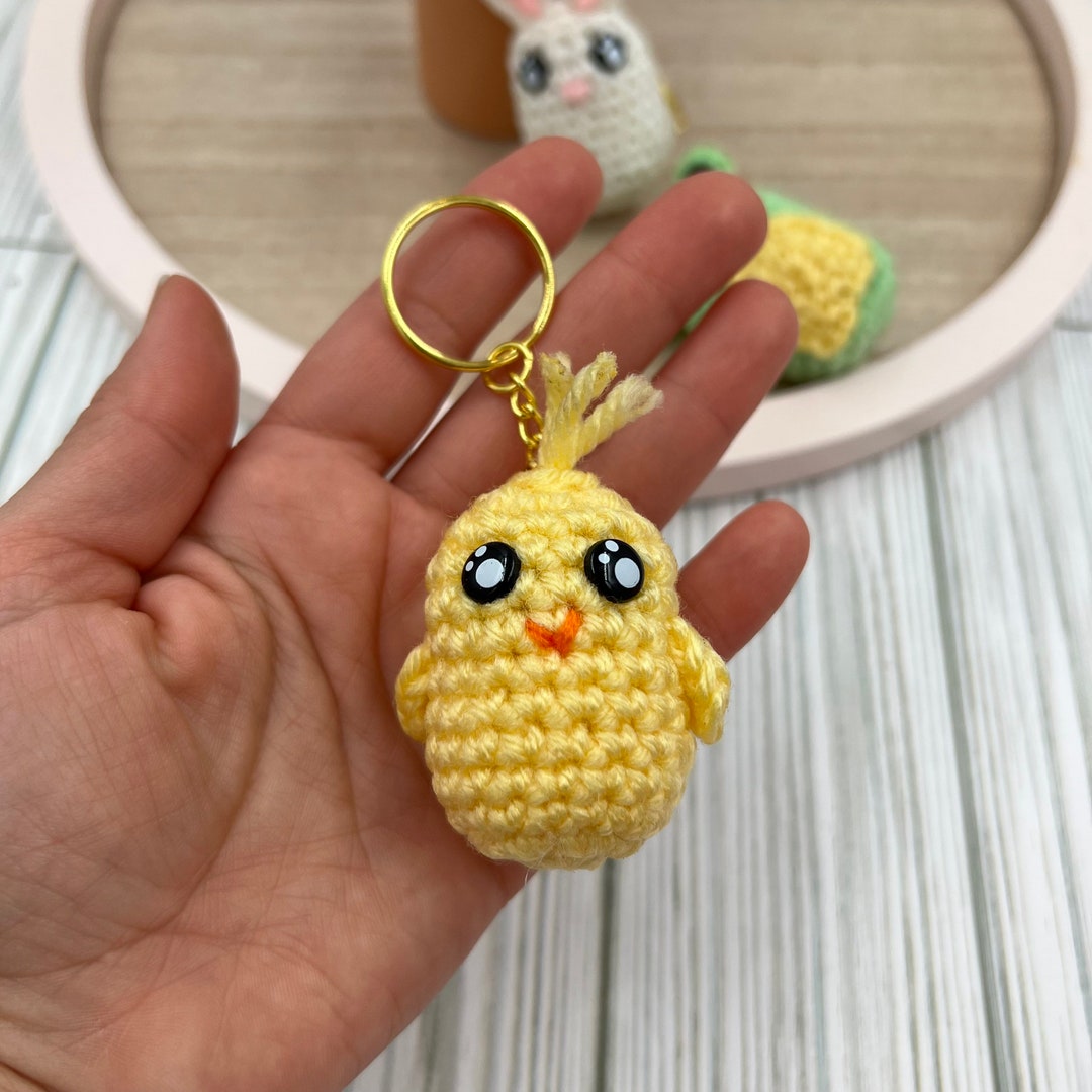 Cute Little Crochet Keychain | Little Animal Crochet Keychain | Easter ...