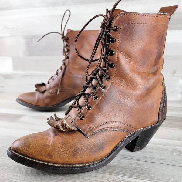 Lace up Packer Boots - Etsy