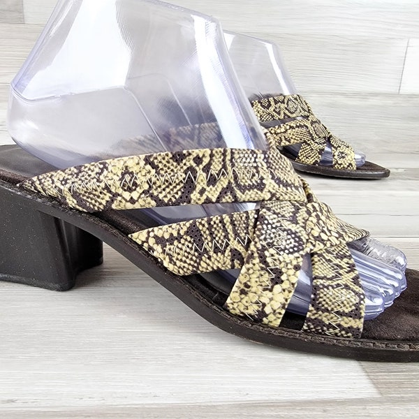 Snakeskin Mules - Etsy