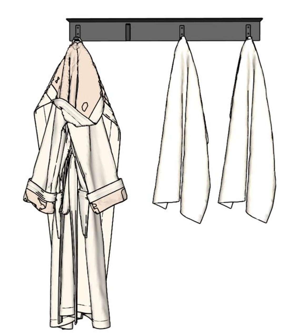 WALL SHELF & HOOKS - Etsy