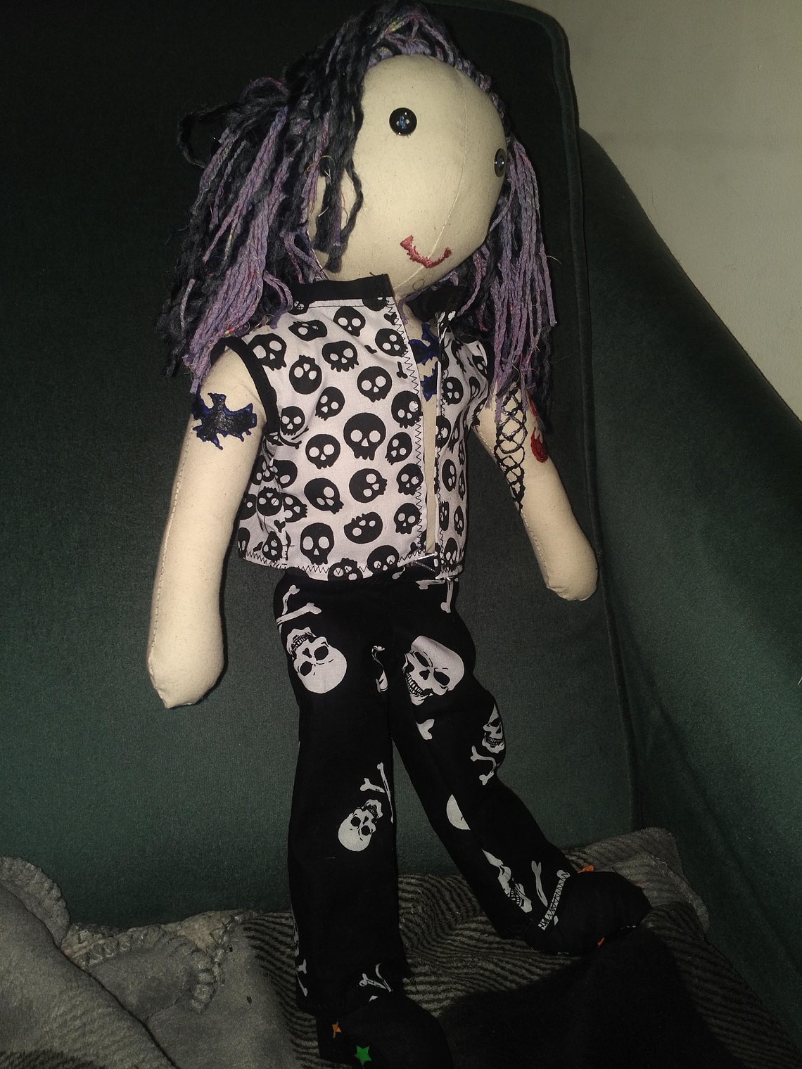 Custom Dude rag doll. Handmade to order with changeable | Etsy