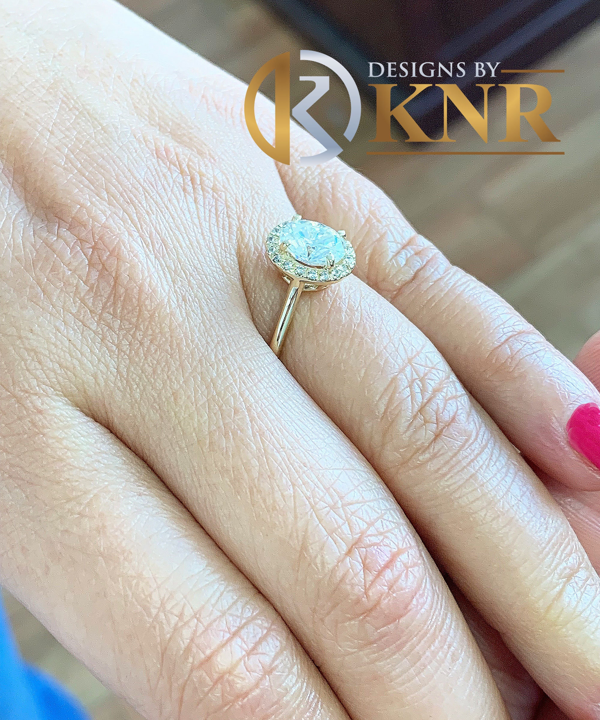 Elegant 14K Solid Yellow Gold Oval and Round Cut Simulated | Etsy