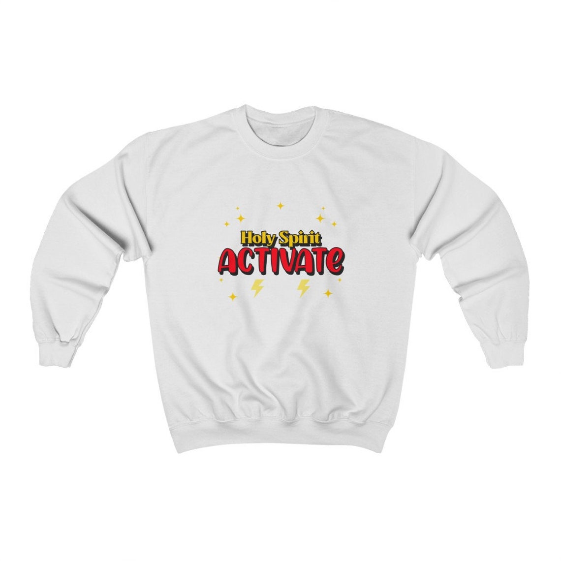 Holy Spirit Activate Crewneck Christian Sweatshirt, Holy Spirit ...