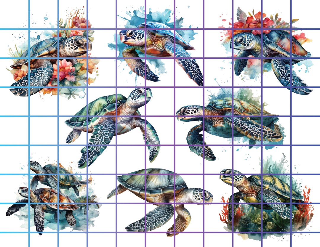 Sea Turtle 1 Full Color Transparency Resin Inclusion, No Adhesive - Etsy