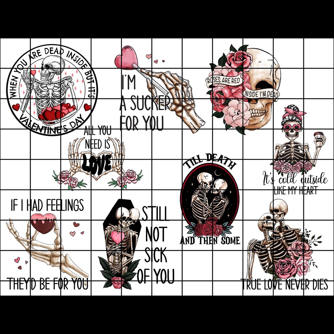 Dead Inside Valentine's Full Color Transparency Resin Inclusion, No ...