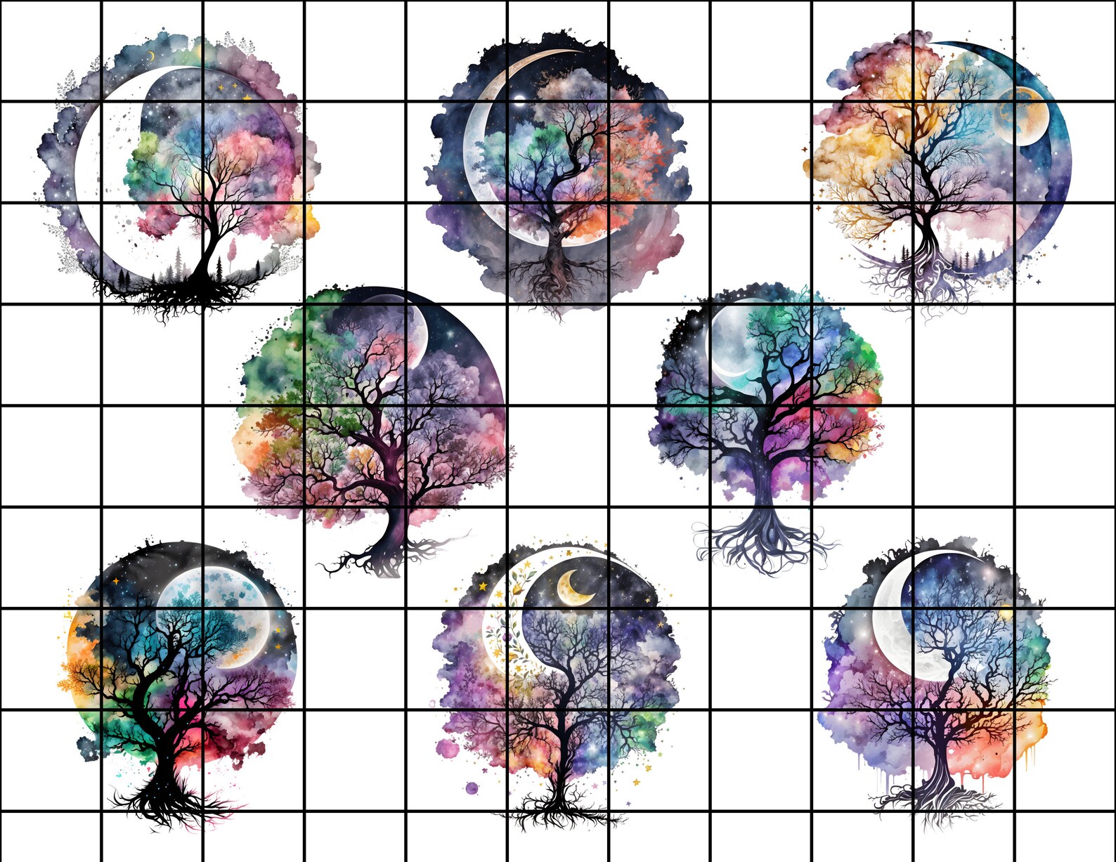 Tree of Life 1 Full Color Transparency Resin Inclusion, No Adhesive - Etsy