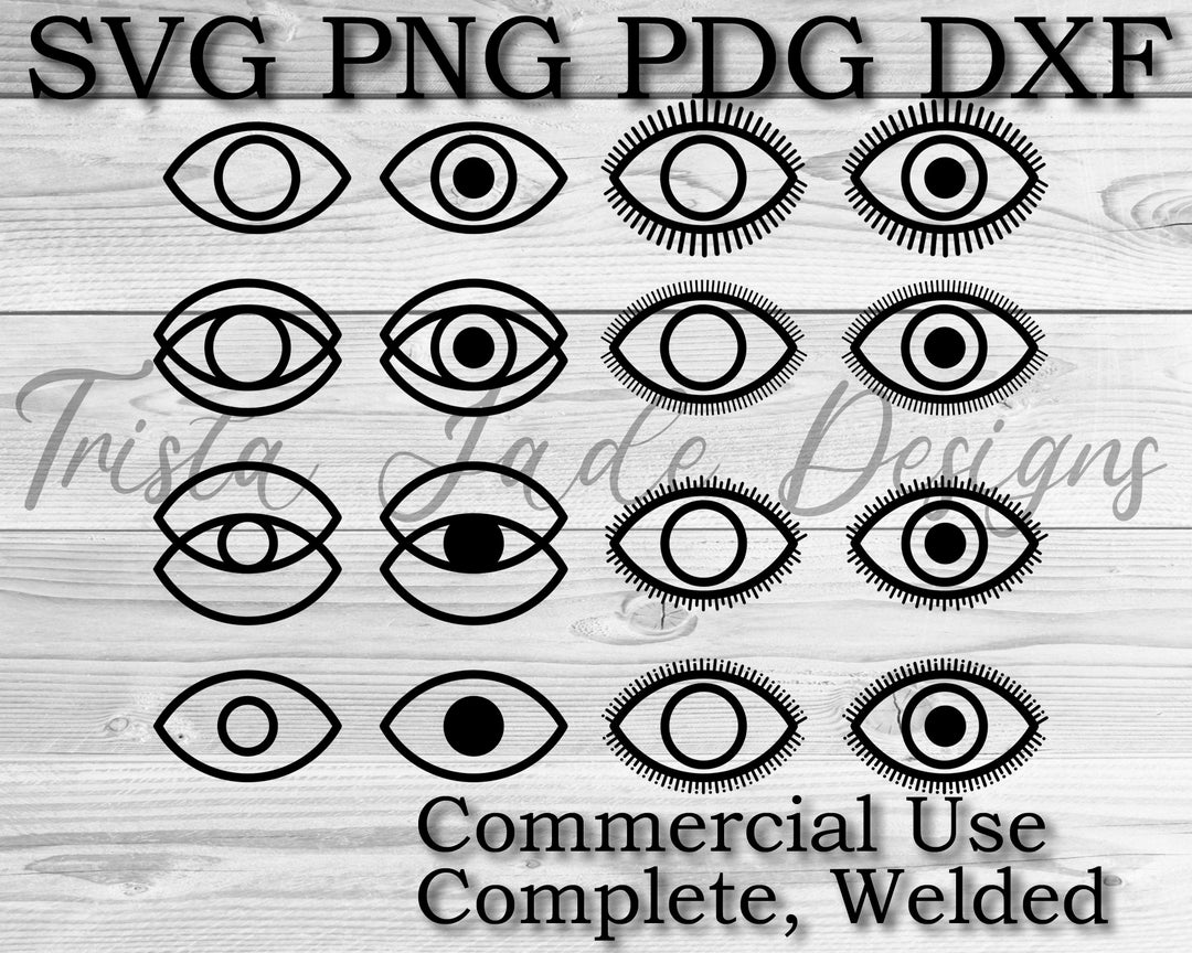 Evil Eye SVG | Geometric Eyes 1 Digital File Dxf, Png - Etsy