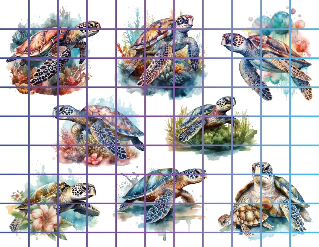 Sea Turtle 2 Full Color Transparency Resin Inclusion, No Adhesive - Etsy