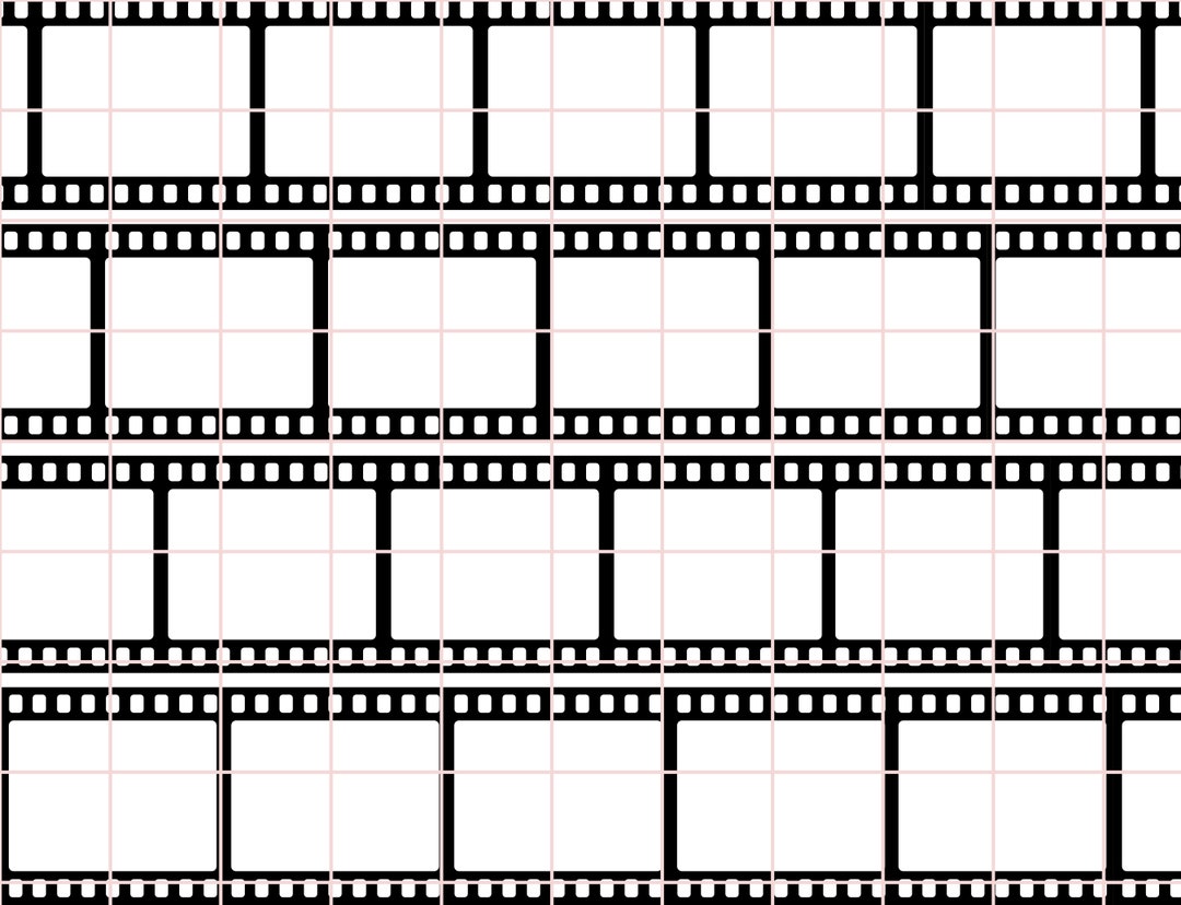 Film Strip Full Page Pattern | Foil Transparency Full Sheet | Resin ...