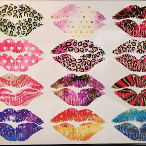 Lips Full Color Transparency Resin Inclusion, No Adhesive - Etsy