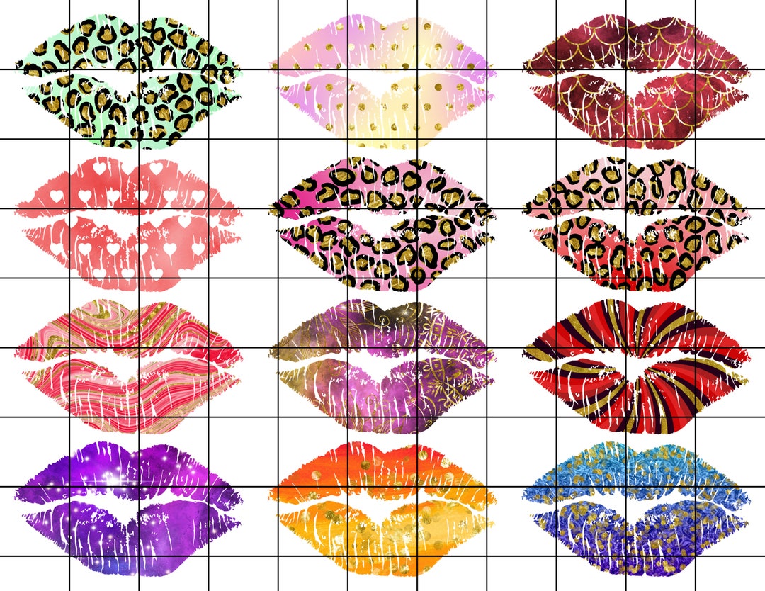 Lips Full Color Transparency Resin Inclusion, No Adhesive - Etsy