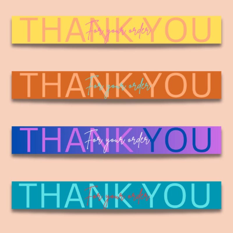 Order Receipt Banner - Etsy