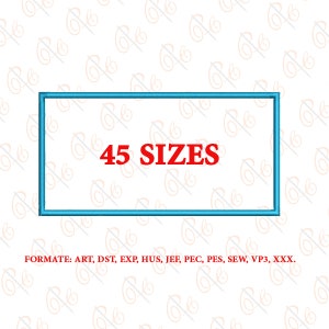 Rectangle Applique Embroidery Design, Shape Applique Machine Embroidery ...