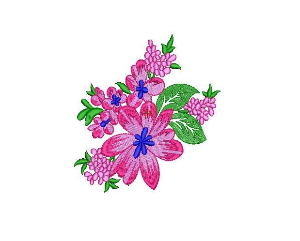 Flower Machine Embroidery Design Floral Machine Embroidery - Etsy