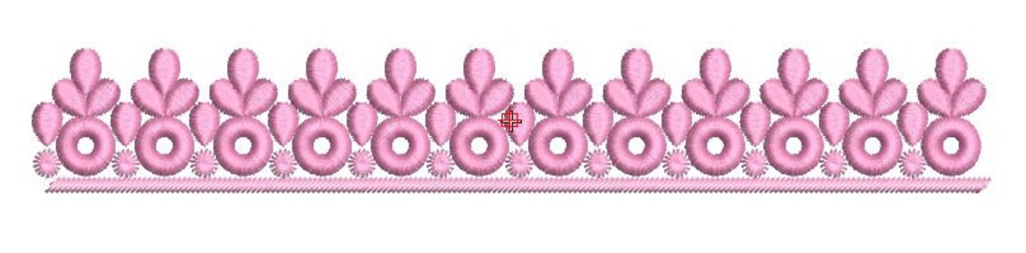 Border Machine Embroidery Design set of 4 Lace Embroidery | Etsy