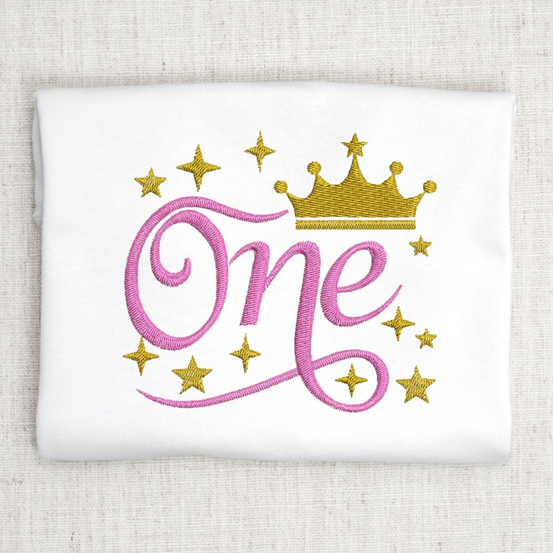 First Birthday Embroidery Designs, Number One One Year Old Machine ...