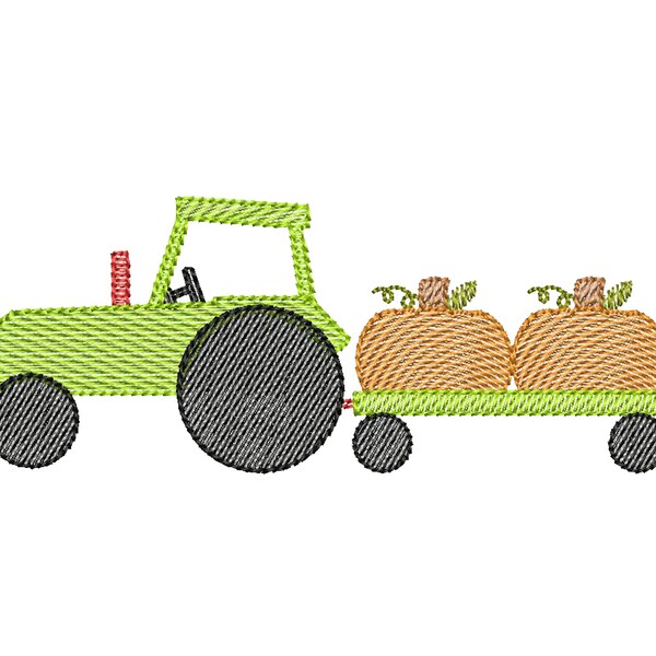 Autumn Tractor - Etsy