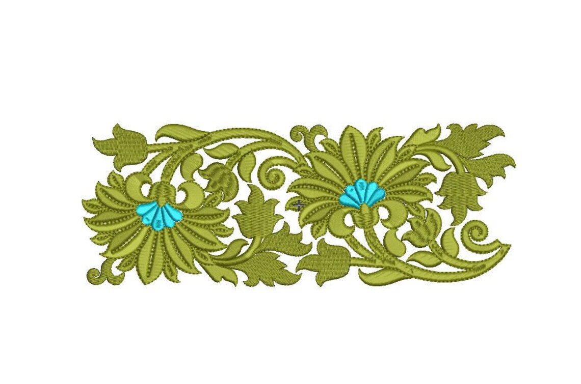 Border Machine Embroidery Design Lace Embroidery Design - Etsy