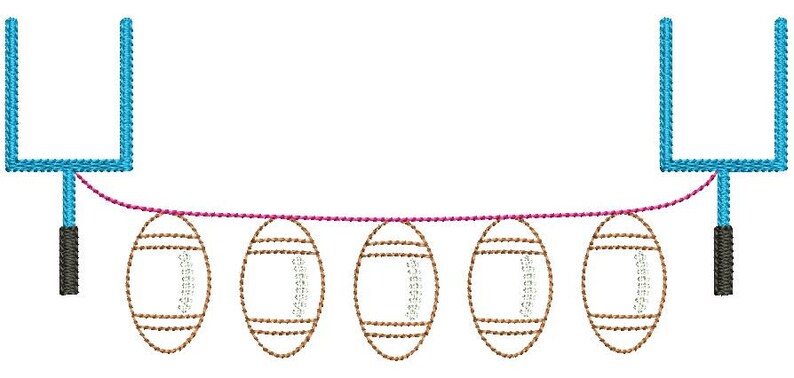 Goal Spot Holding Football Sketch Fill Embroidery - Etsy