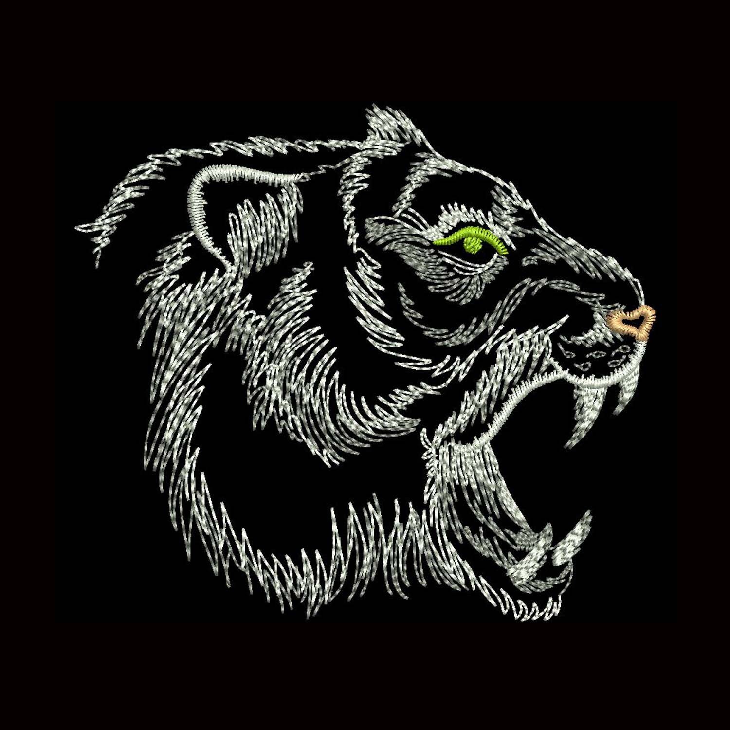 Tiger Embroidery Design Tiger Head Machine Embroidery - Etsy