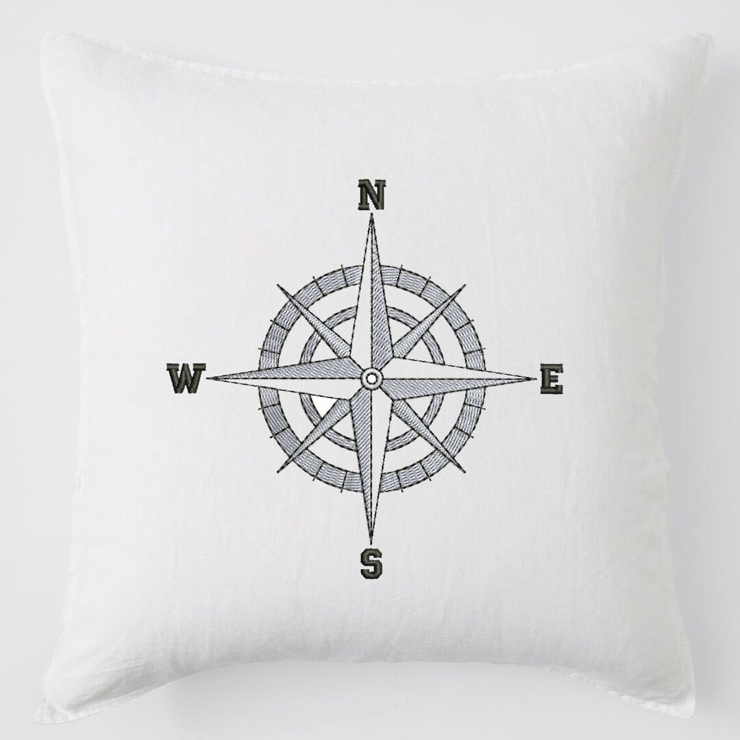 Nautical Compass Embroidery Design-seaside Machine Embroidery Design ...