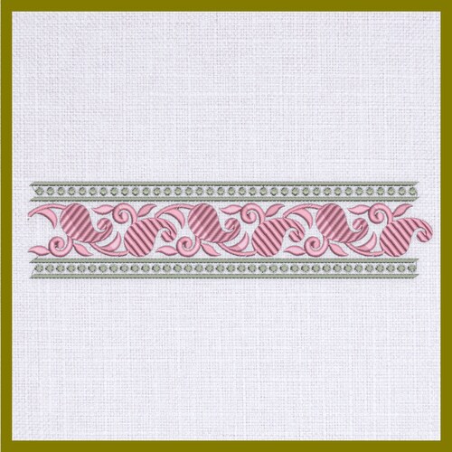 Border Machine Embroidery Design Line Embroidery Design - Etsy