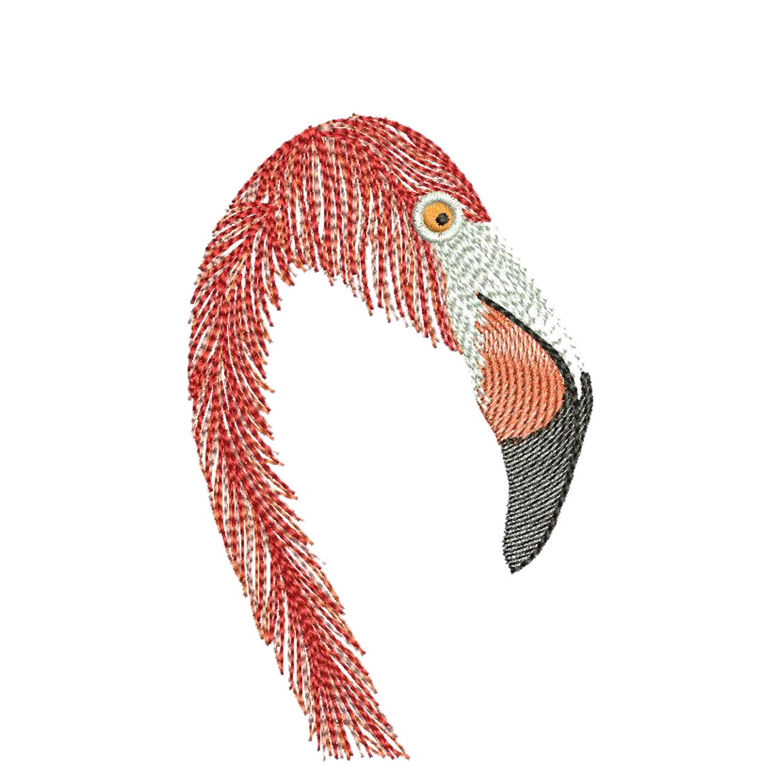Flamingo Embroidery Design, Bird Machine Embroidery Designs, Girl ...