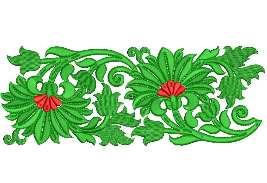 Border Machine Embroidery Design Lace Embroidery Design - Etsy