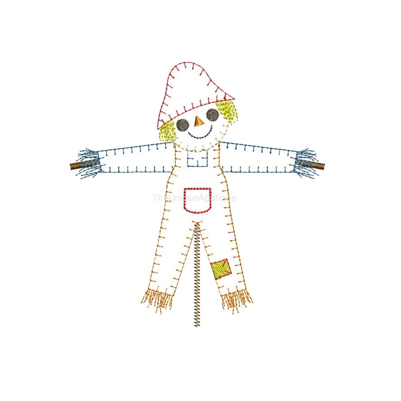 Scarecrow Embroidery - Etsy