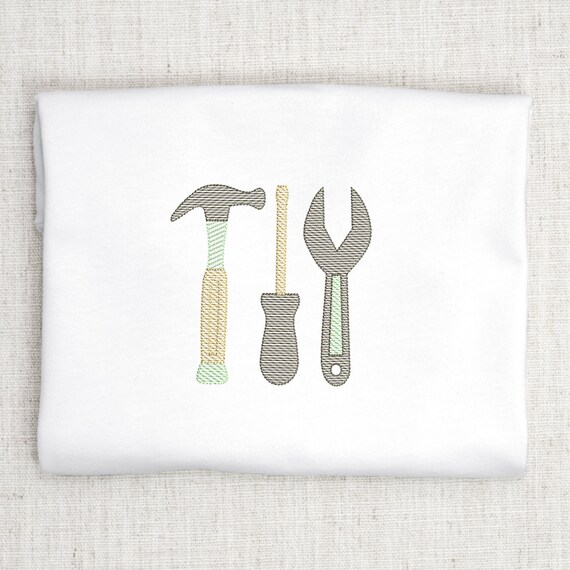 Tools Quick Stitch Embroidery Design Construction Worker | Etsy