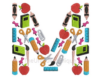 M Tools Alphabet Embroidery Design - Etsy