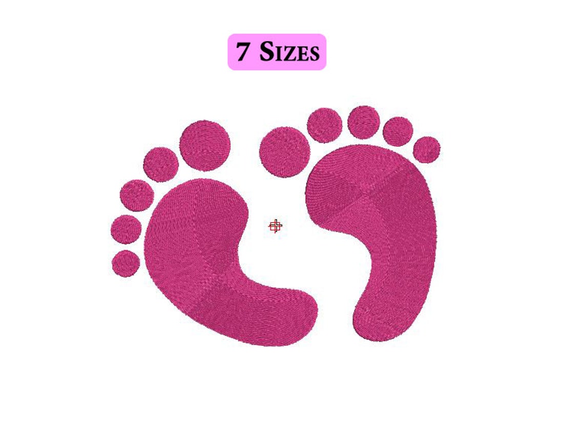 Baby Feet Embroidery Design New Born Machine Embroidery - Etsy