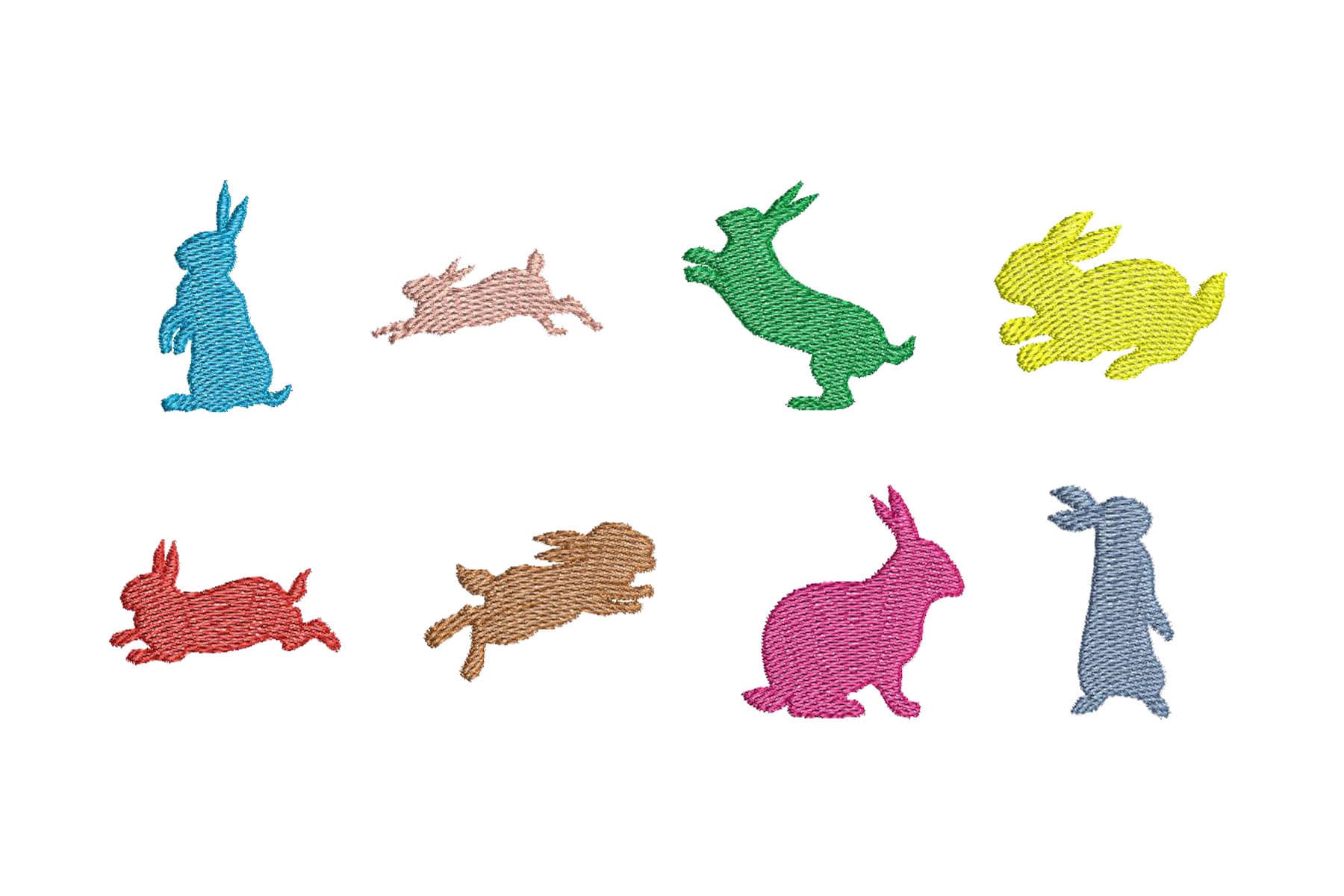 Set of 8 Easter Bunny Embroidery Designs Rabbit Easter | Etsy