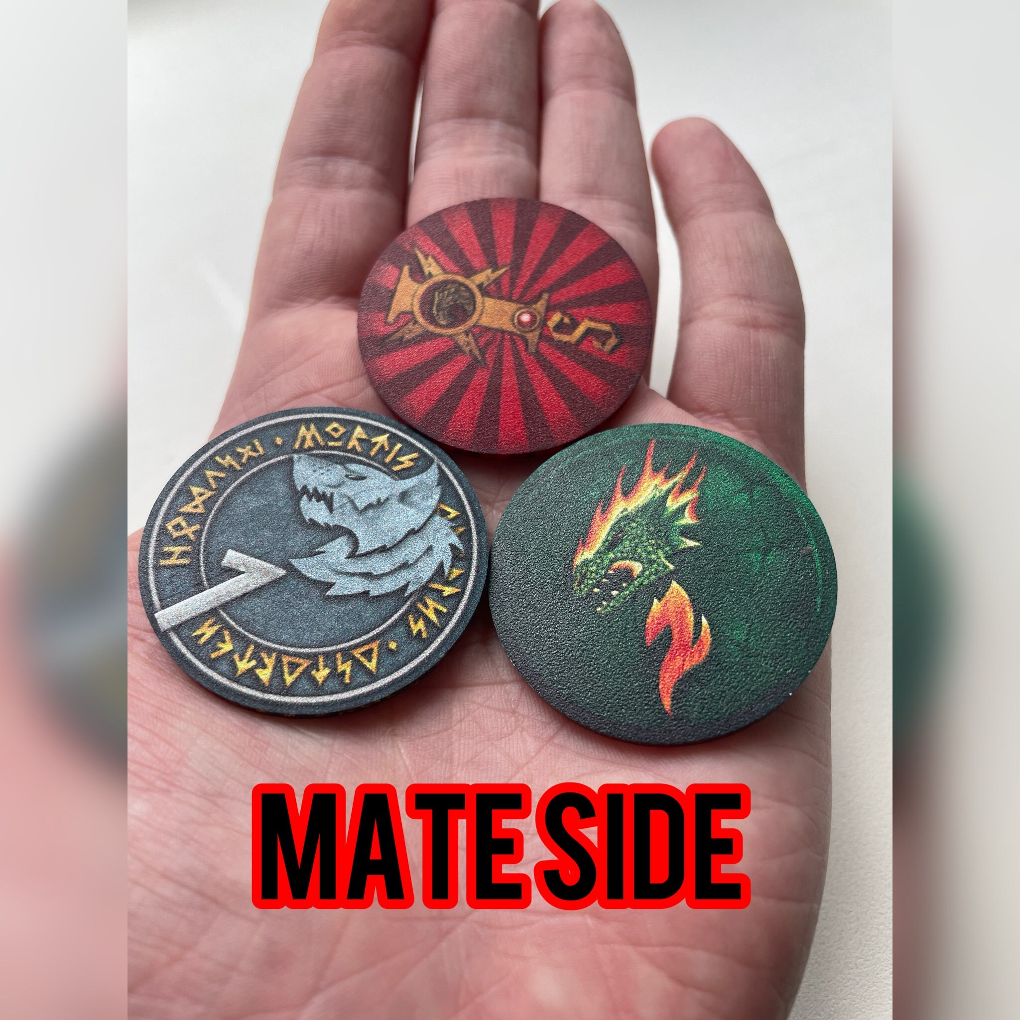 Grey Knights Objective Markers. 40 Mm. Top Quality Plexiglass. 6 Pcs ...