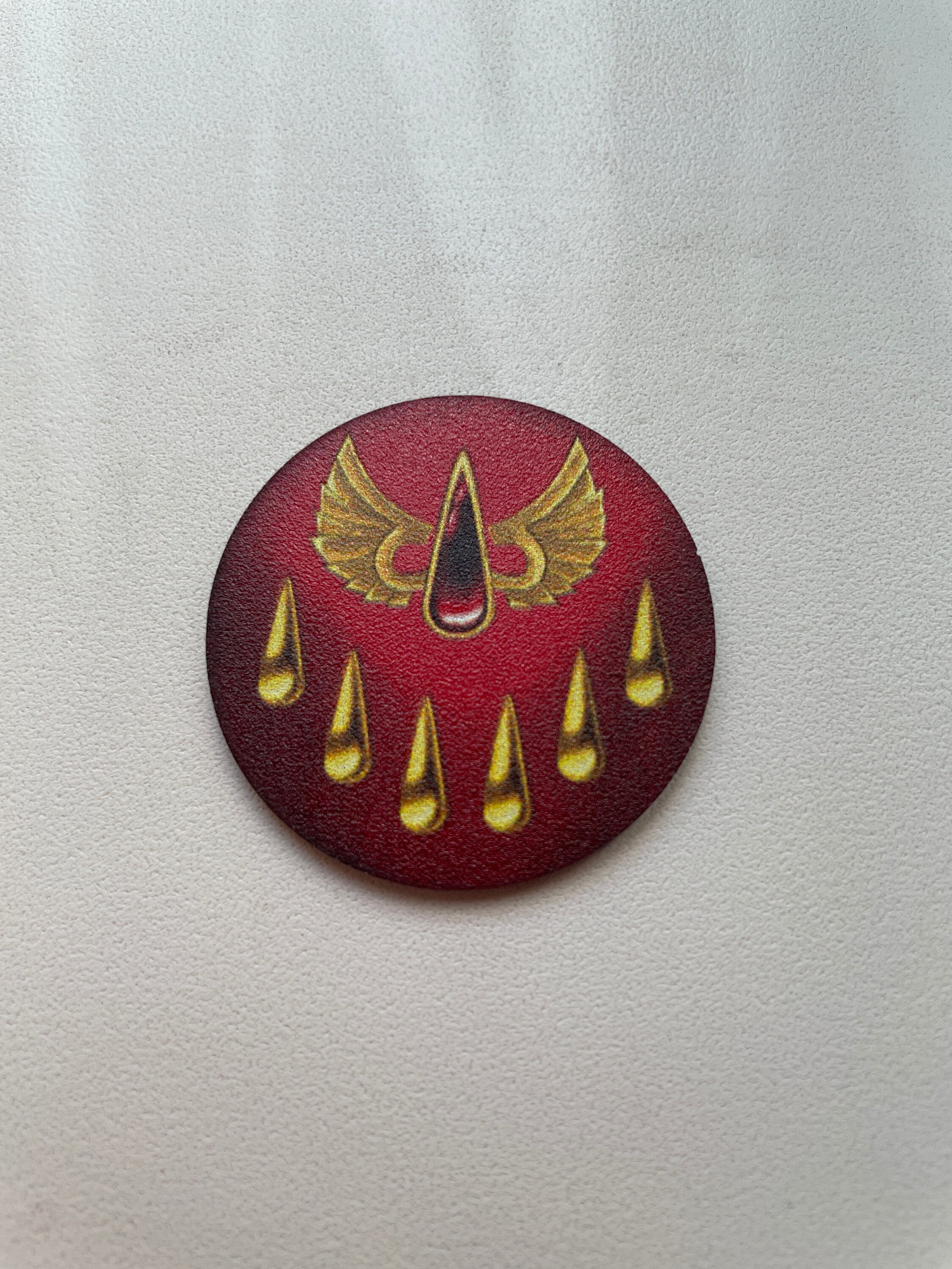 Blood Angels Objective Markers. 40 Mm. Top Quality Plexiglass. - Etsy