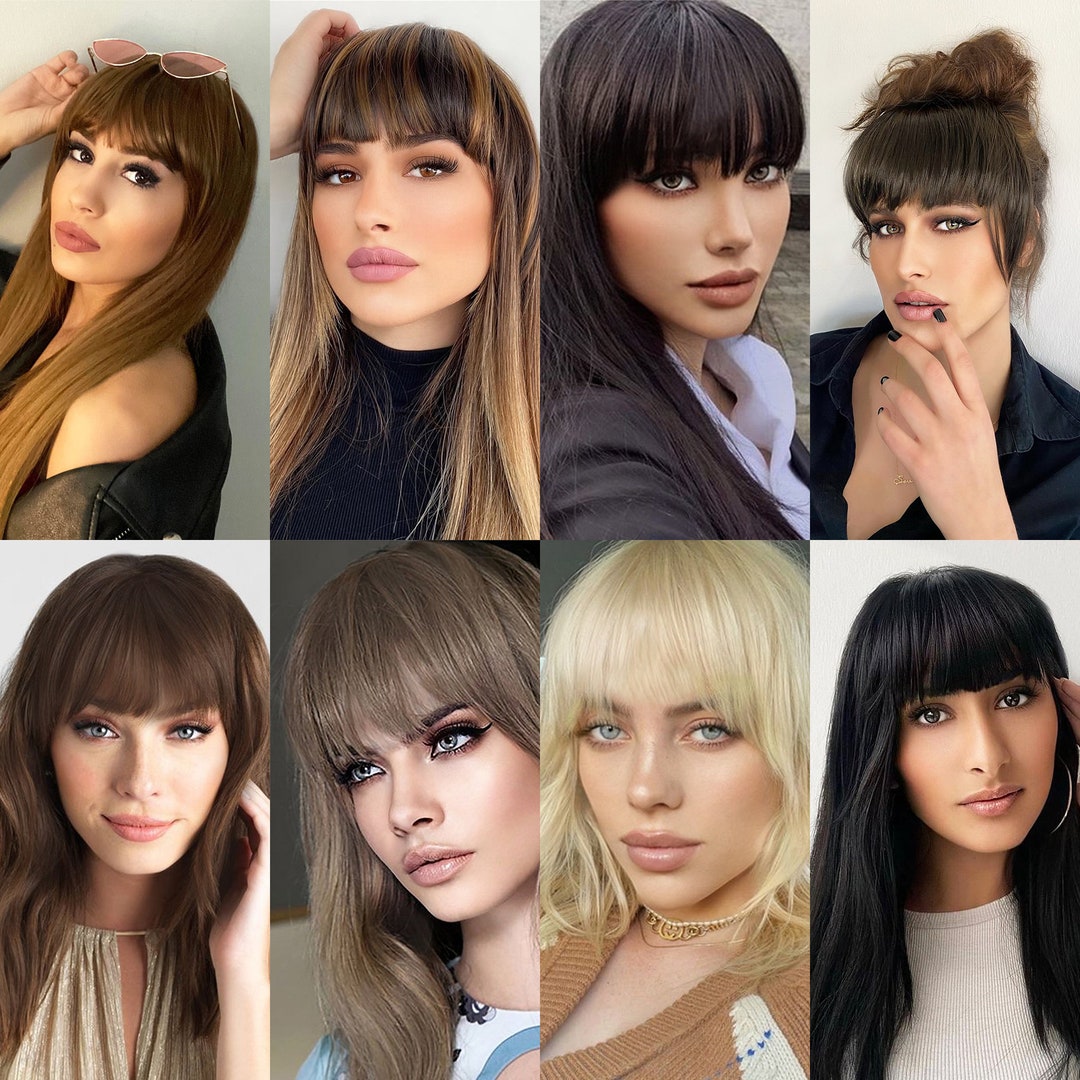Synthetic Clip in Bangs , Clip in Hair Extensions , Hair Extensions ...