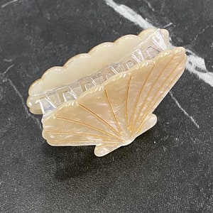 Middle Size Seashell Hair Clip Claw Light Colors Set 1, Mini Seashell ...