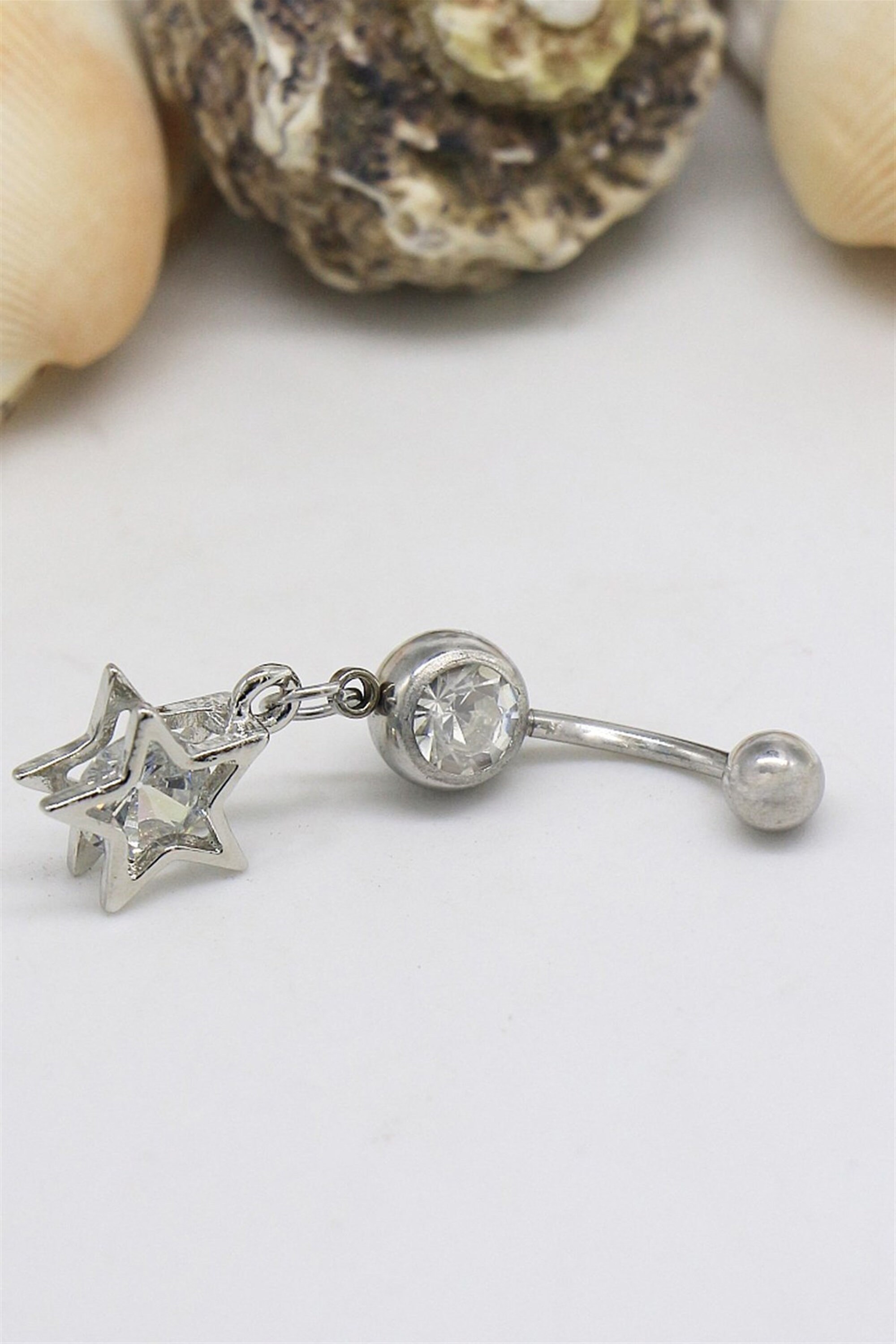 Belly Piercings Silver, Star Belly Ring, Belly Dancing Jewelry ...