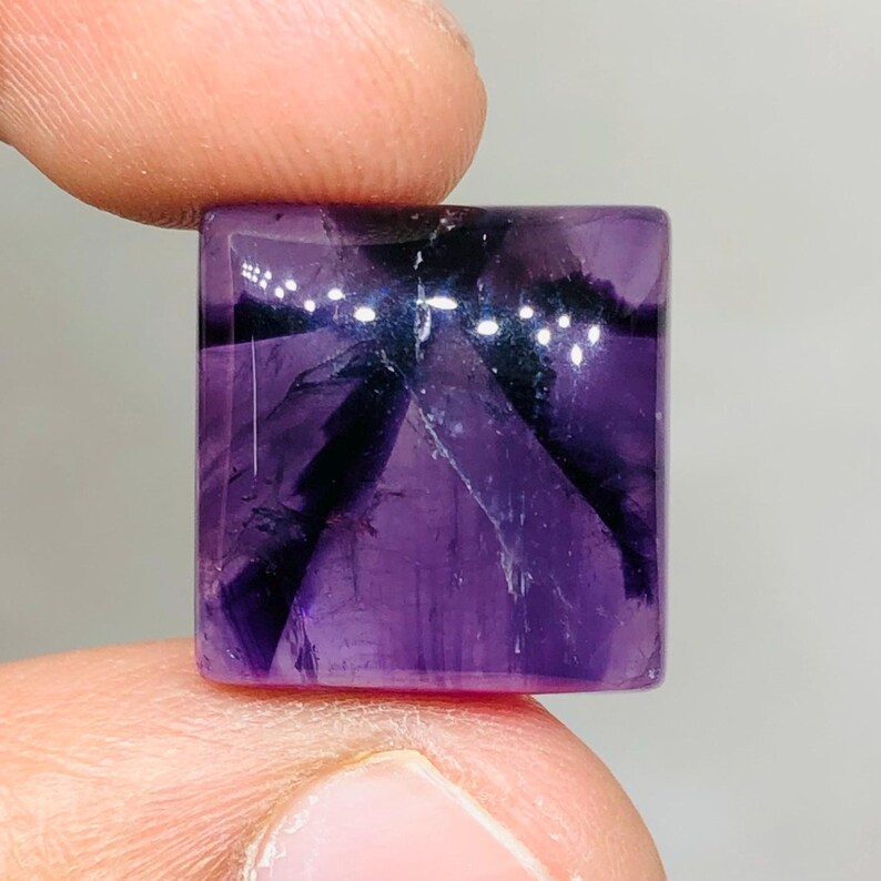 Square Amethyst Gemstone Cabochon, 16x16x8mm - Etsy