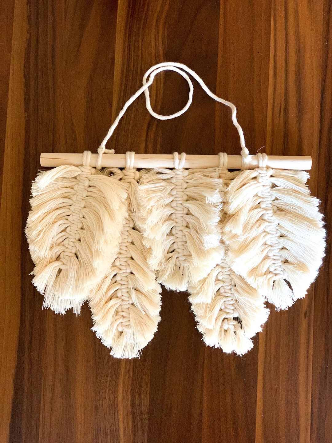 Macrame Feather Wall Hanging, Feather Macrame Dream Catcher, Macrame ...