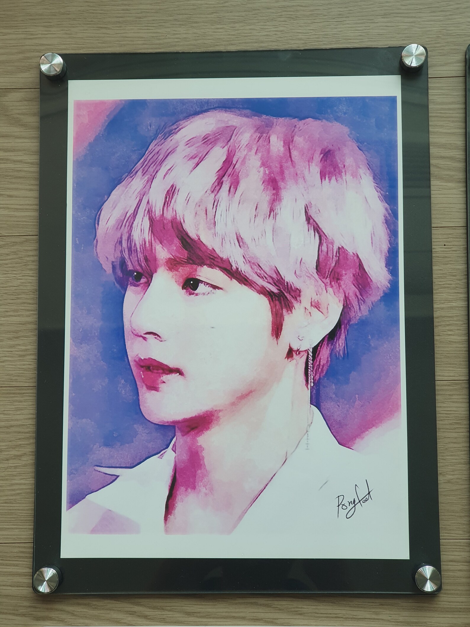 BTS 7 Members Hand-painted Picture Printed Frame 8 Set Full | Etsy