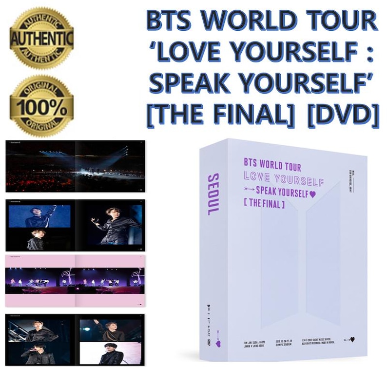 BTS Opened World Tour ‘love Yourself Speak Yourself the Final DVD - Etsy
