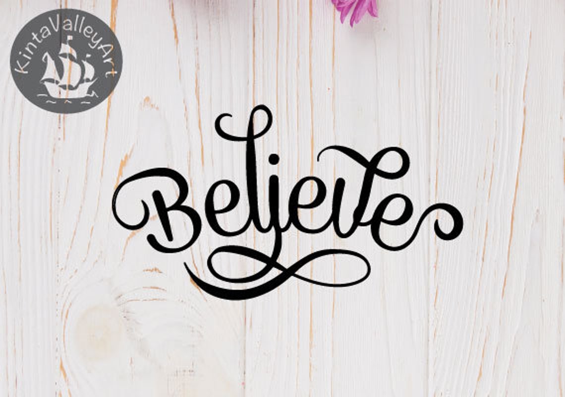 Believes SVG Cricut Silhouette SVG Clipart Cutting File - Etsy