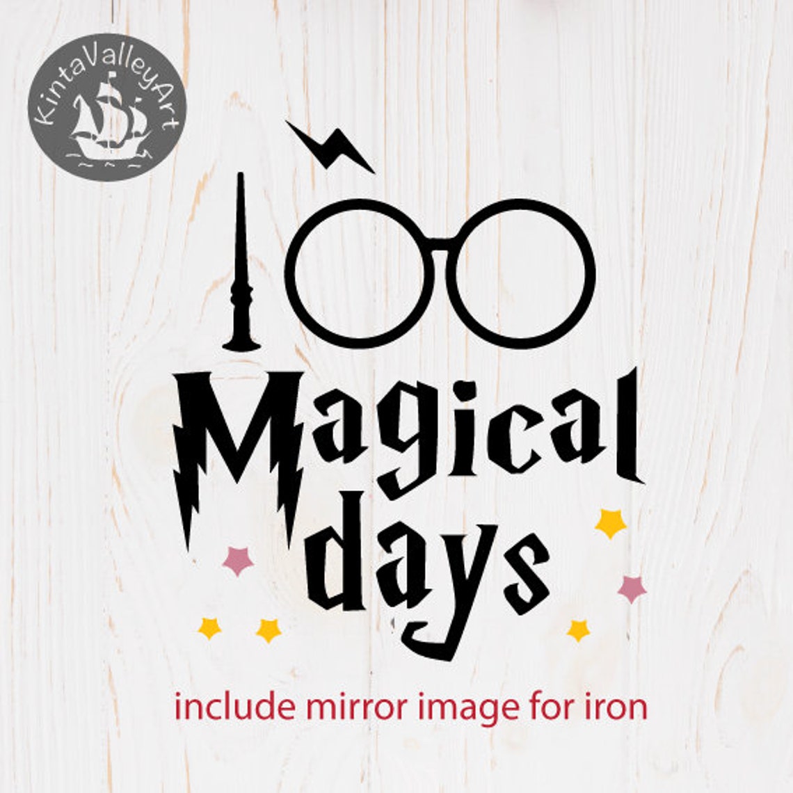 100 Magical Days Potterhead SVG, Cricut Silhouette SVG Clipart, Cutting ...