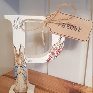 Peter Rabbit Free Standing Wooden Letters & Numbers Baby - Etsy
